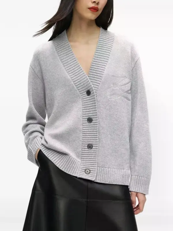 Karl Lagerfeld Mélange Soutache Cardigan