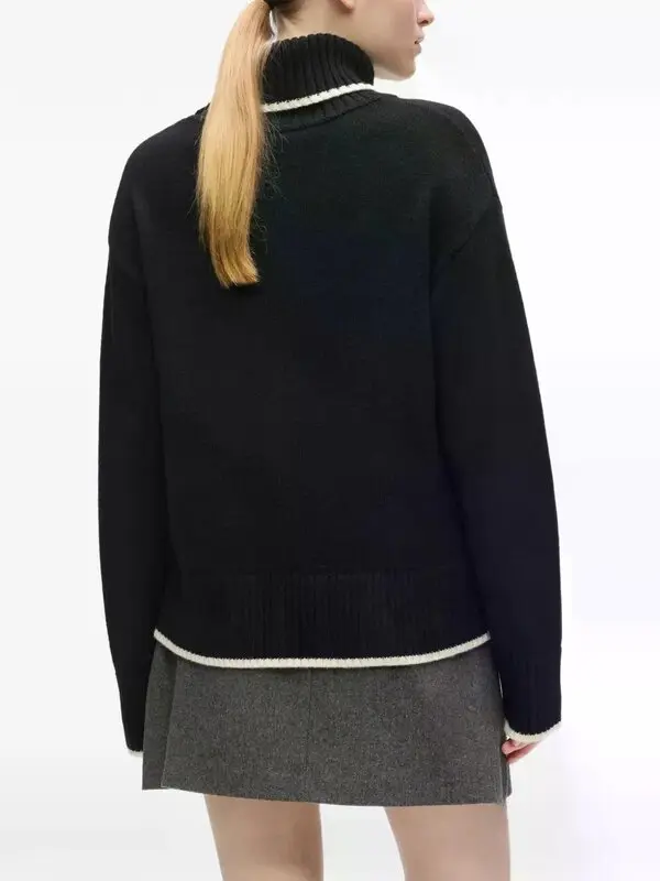Karl Lagerfeld Soutache Turtleneck Sweater
