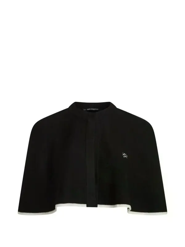 Karl Lagerfeld Transformable Cape Dress With Buckled Belt
