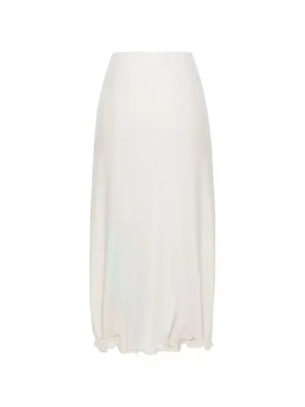 SEEN USERS Twombly Bloom Ruffled Midi Skirt