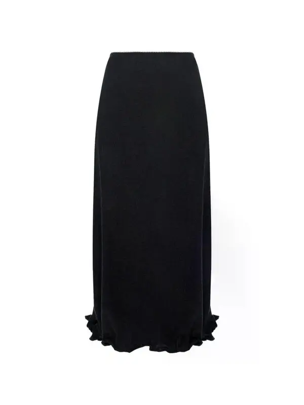 SEEN USERS Name Twombly Bloom Ruffled Midi Skirt