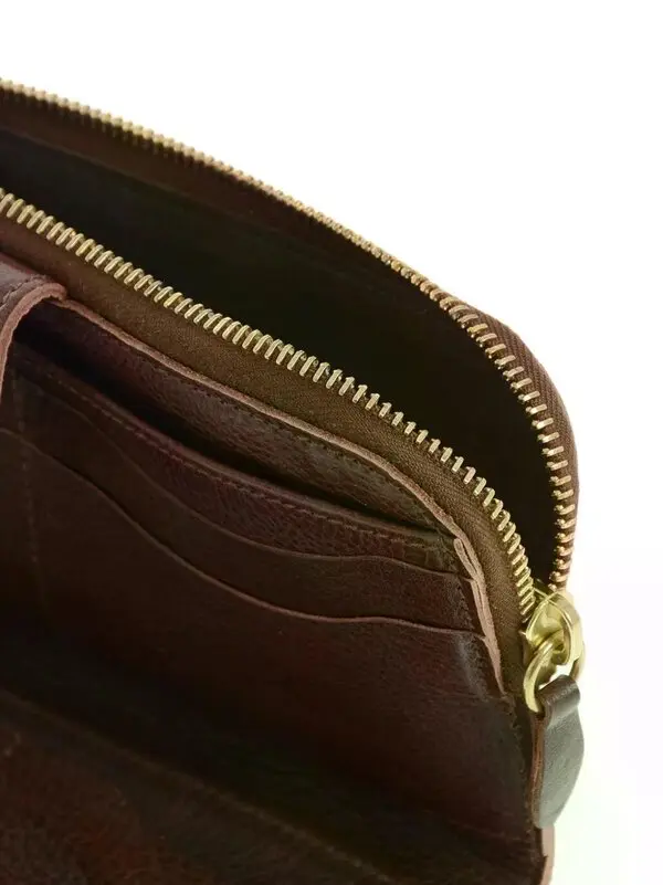 Il Bisonte Hammered Leather Wallet - Brown