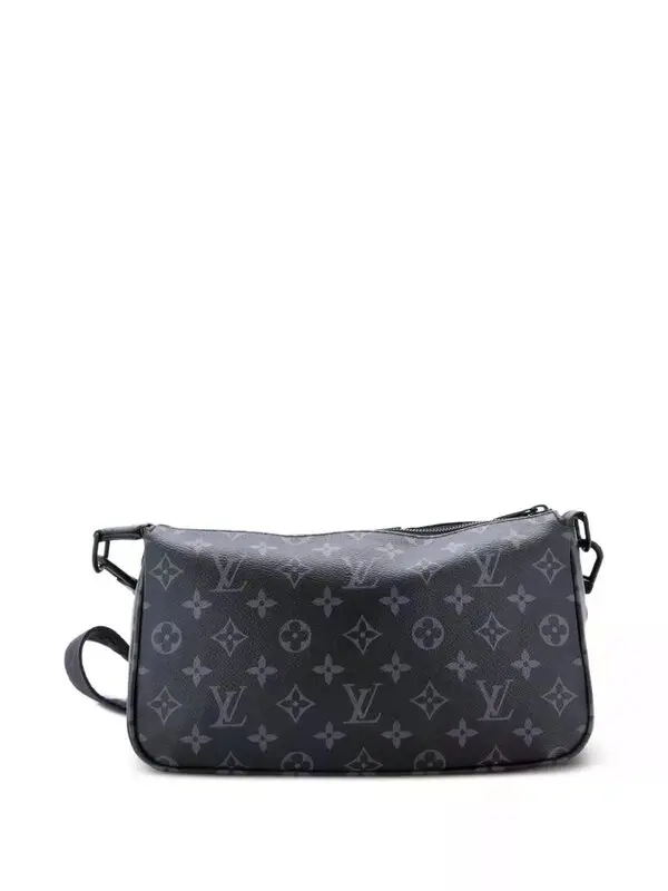 LOUIS VUITTON Monogram Eclipse Canvas Pochette Accessoires Nm Xl Bag - Black