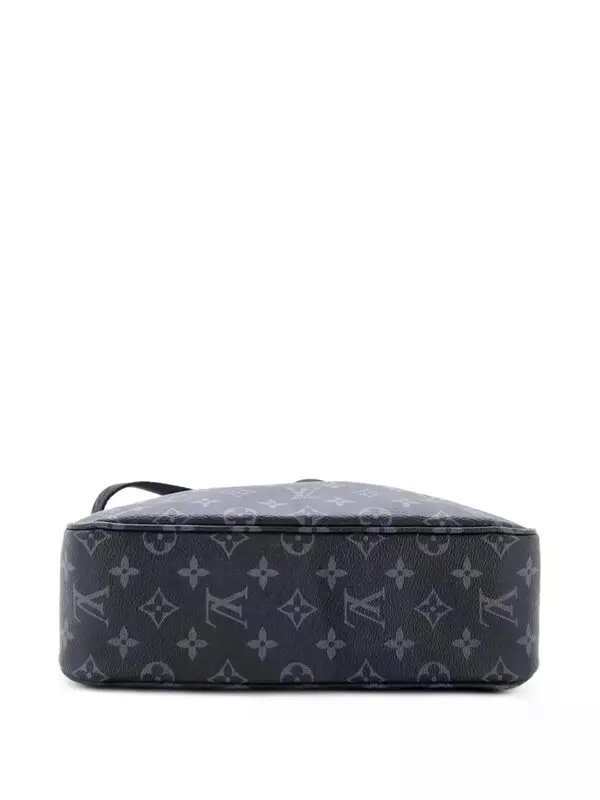 LOUIS VUITTON Monogram Eclipse Canvas Pochette Accessoires Nm Xl Bag - Black