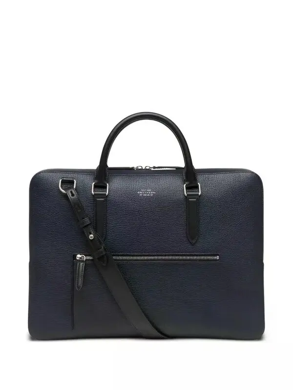 Smythson Ludlow Zip-front Laptop Bag