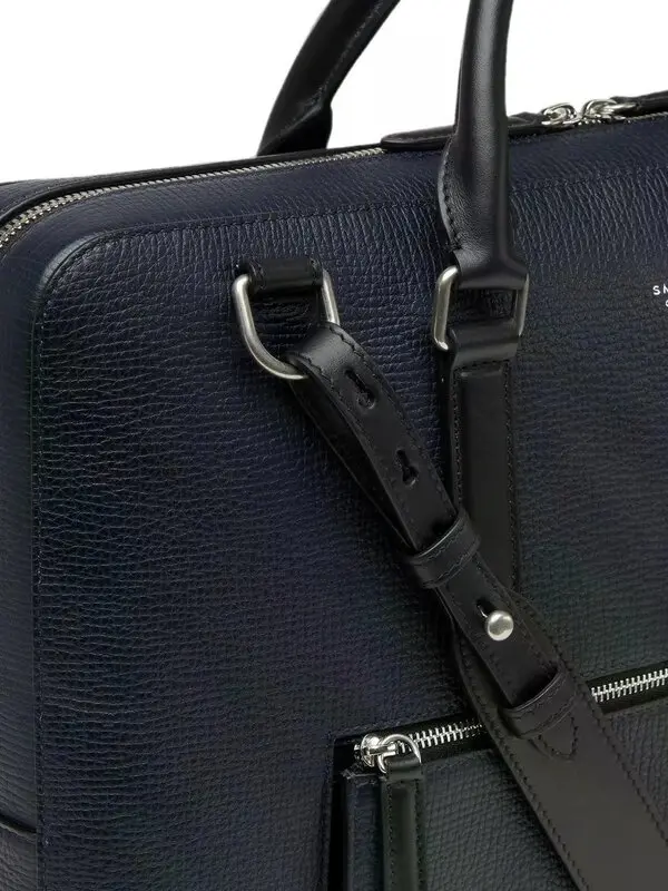 Smythson Ludlow Zip-front Laptop Bag