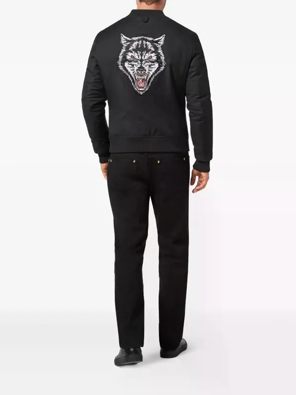 BILLIONAIRE Wolf Zip-up Bomber Jacket