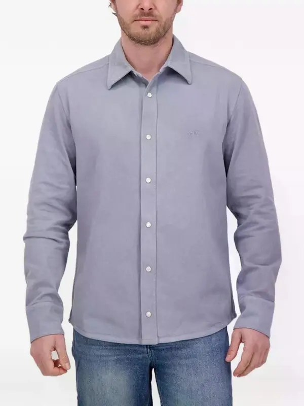A.p.c. Embroidered Logo Overshirt