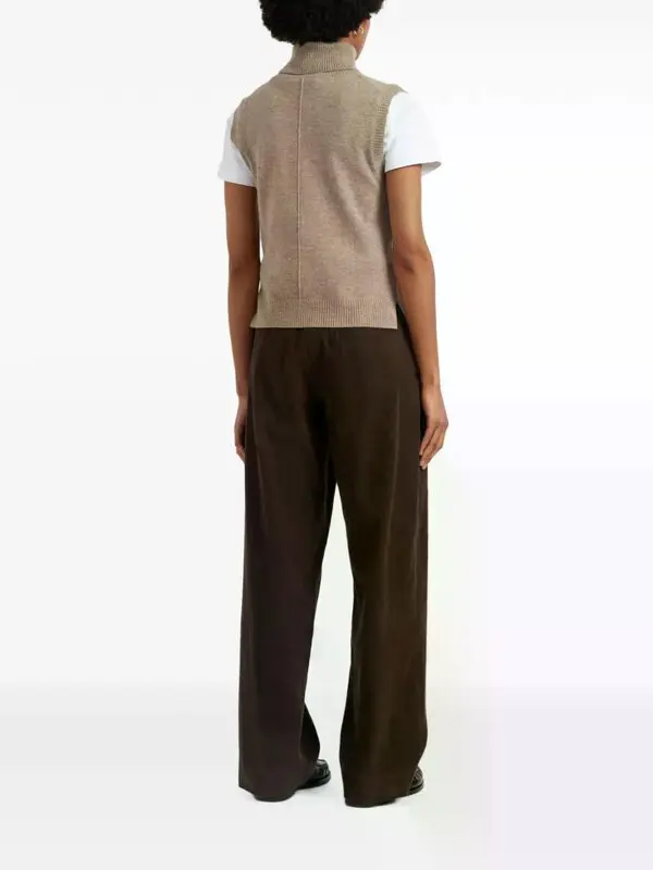 Chinti & Parker High-neck Sleeveless Sweater