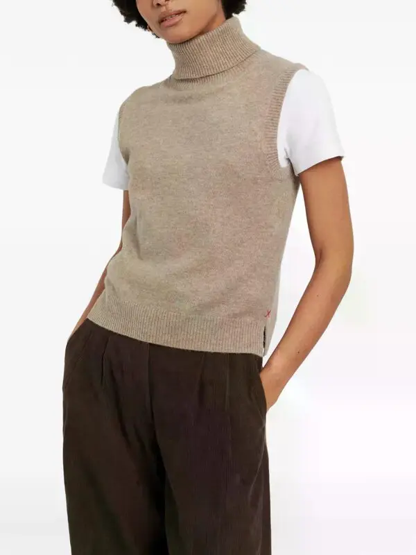 Chinti & Parker High-neck Sleeveless Sweater