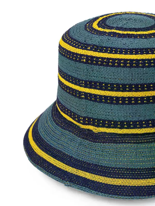 KANGOL Resort Stripe Lahinch Bucket Hat - Blue