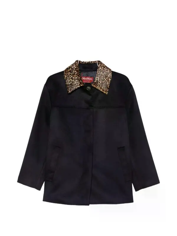 Max Mara Leopard-print Collar Jacket