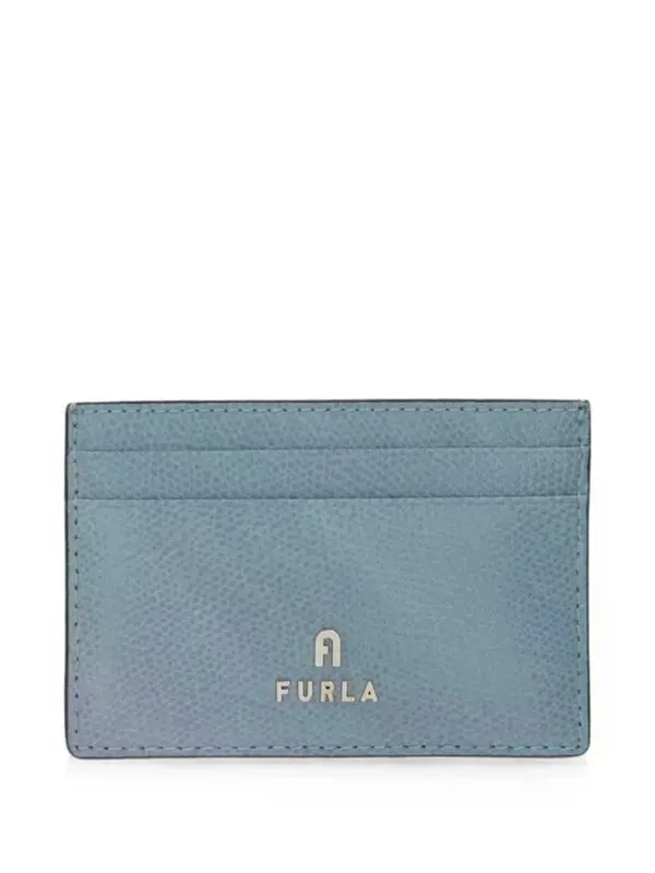 Furla Logo-plaque Grained Leather Card Holder