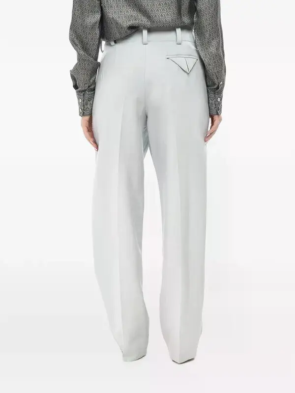 SUPER BLOND Double-pleated Virgin Wool Trousers