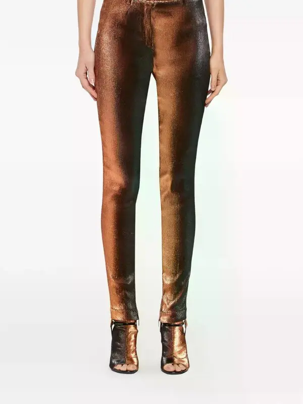 Roberto Cavalli Stretch Lurex Solid Trousers
