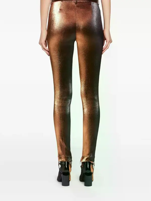Roberto Cavalli Stretch Lurex Solid Trousers