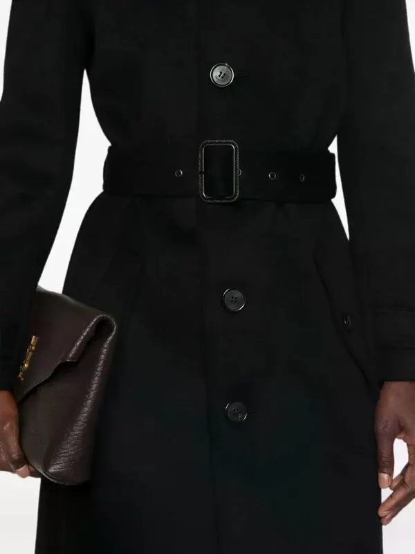Saint Laurent Belted Single-breasted Coat