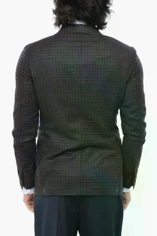 Corneliani Double-breasted Checked Blazer