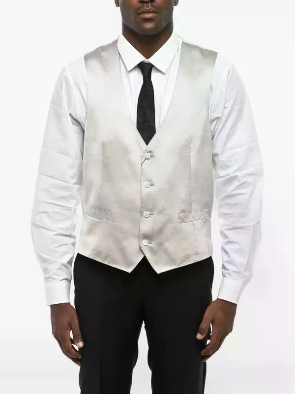 Corneliani Silk Satin Waistcoat