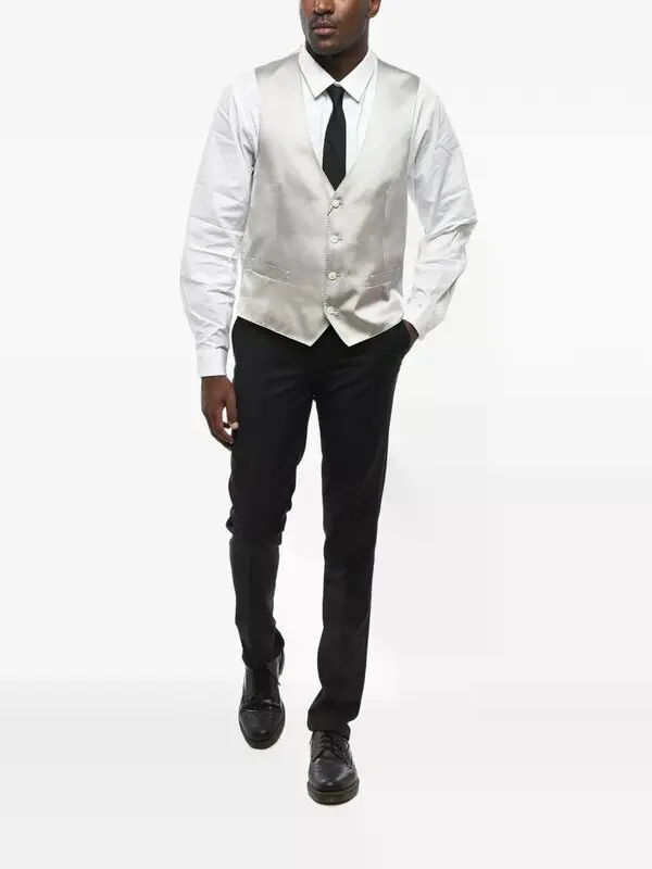 Corneliani Silk Satin Waistcoat