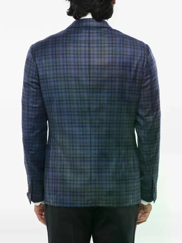 Corneliani Gate Checked Single-breasted Blazer