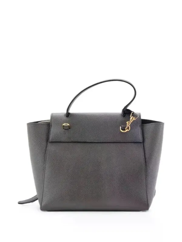 Celine Belt Bag Textured Leather Nano Shoulder Bag - Grey