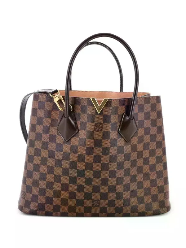 LOUIS VUITTON Kensington Damier Tote Bag - Brown