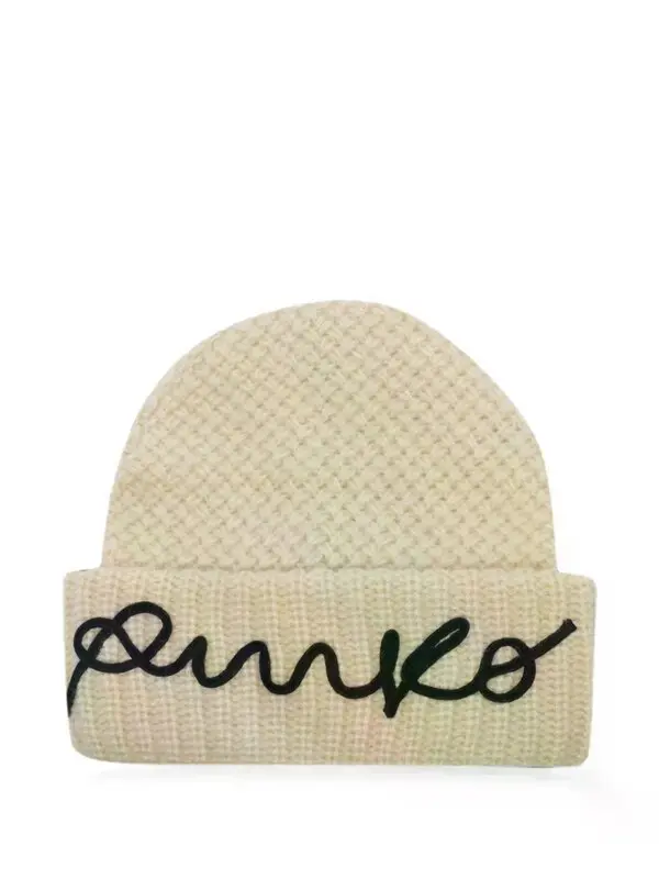 Pinko Embroidered Logo Beanie