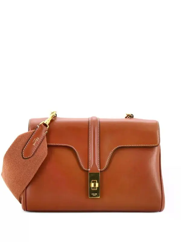 Celine Soft 16 Bag Smooth Calfskin Shoulder Bag - Brown