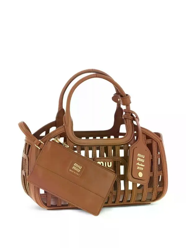 Miu Miu Leather Basket Bag