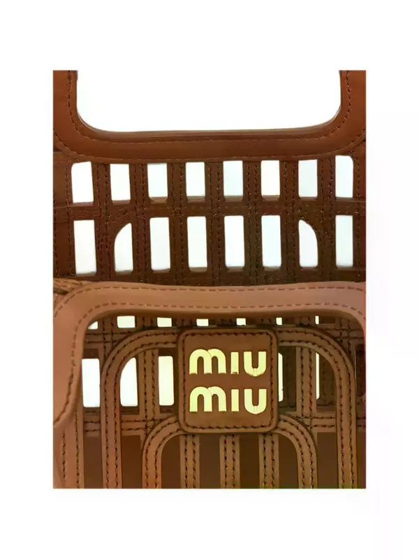 Miu Miu Leather Basket Bag