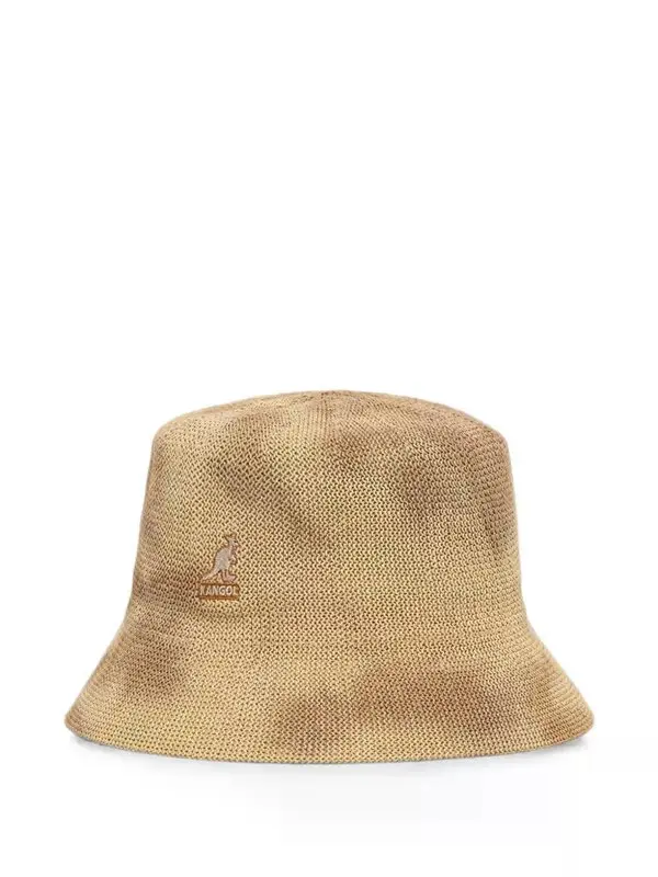 KANGOL Logo-embroidered Tie-dye Bucket Hat - Neutrals