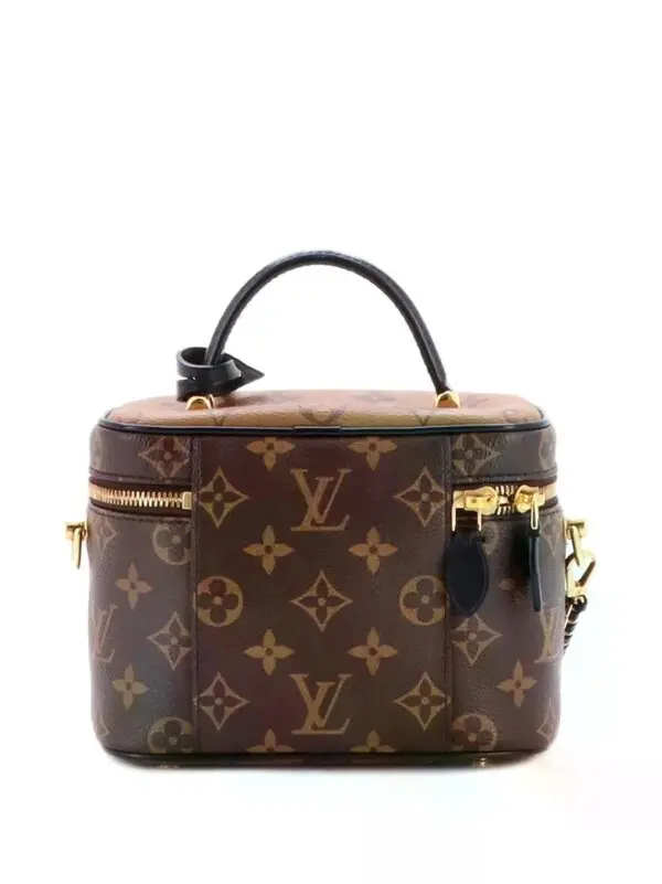 LOUIS VUITTON Vanity Handbag Reverse Monogram Canvas Pm Satchel