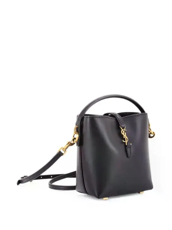 Saint Laurent Le 37 Leather Mini Bucket Bag