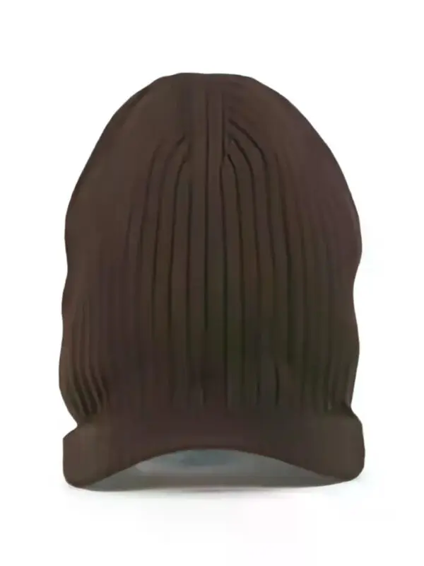 Y3 X Wales Bonner Ribbed Beanie Hat - Brown