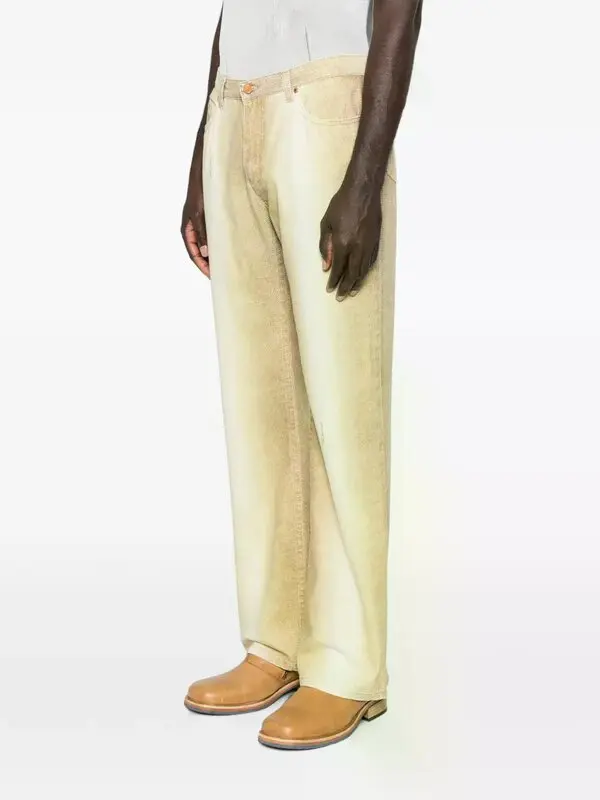 Roberto Cavalli 2000s Snakeskin-effect Straight-leg Trousers