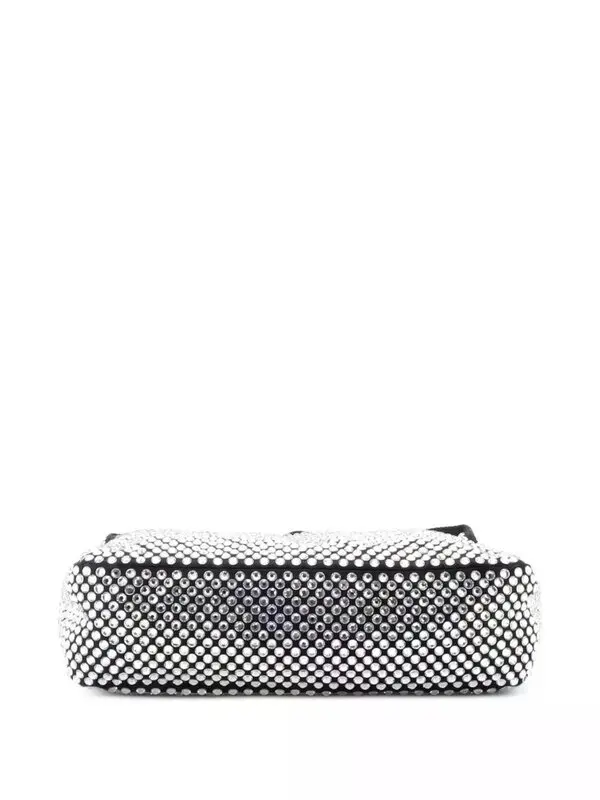 Prada Re-edition 2000 Crystal Embellished Satin Mini Hobo Bag