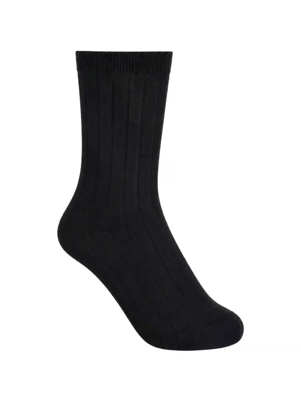 LA ROSE Ribbed Knit Socks