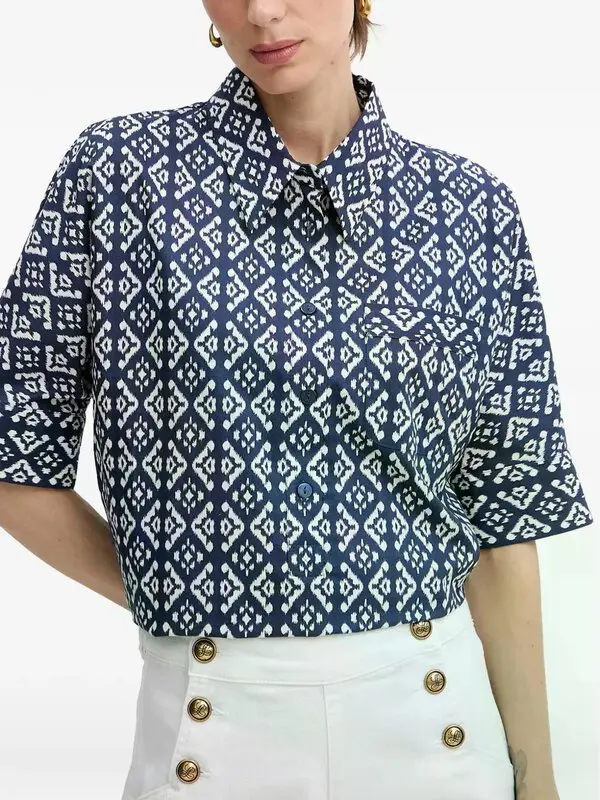 Luisa Spagnoli Geometric Print Shirt