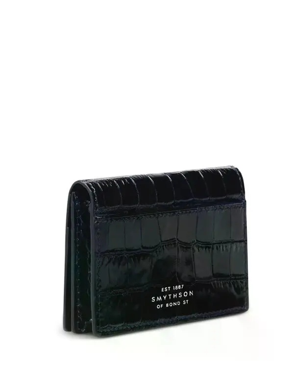 Smythson Mara Croc-effect Card Case