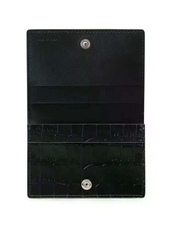 Smythson Mara Croc-effect Card Case