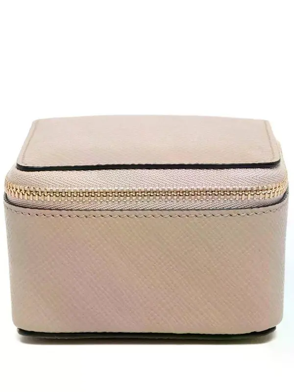 Smythson Logo-stamp Zip Box
