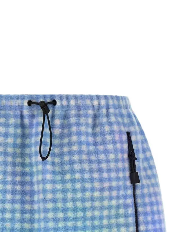 Miu Miu Fleece Mini Skirt With Vichy Pattern
