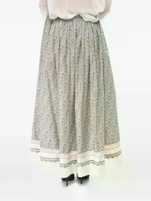 Pero Floral-print Ruffled Maxi Skirt