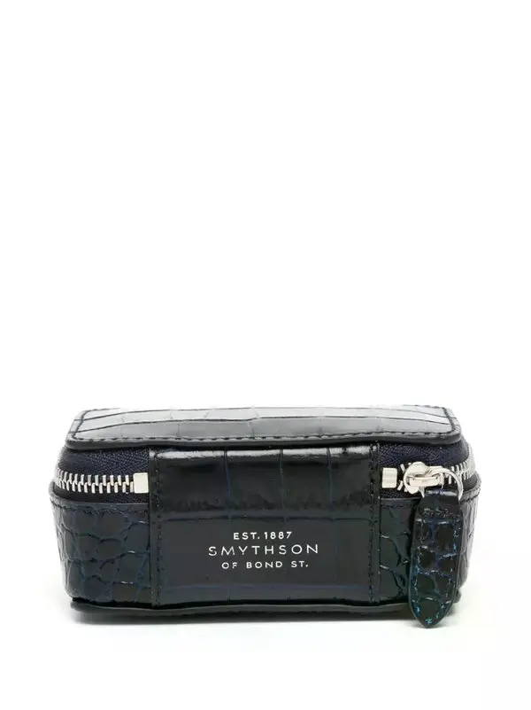 Smythson Crocodille-effect Leather Box
