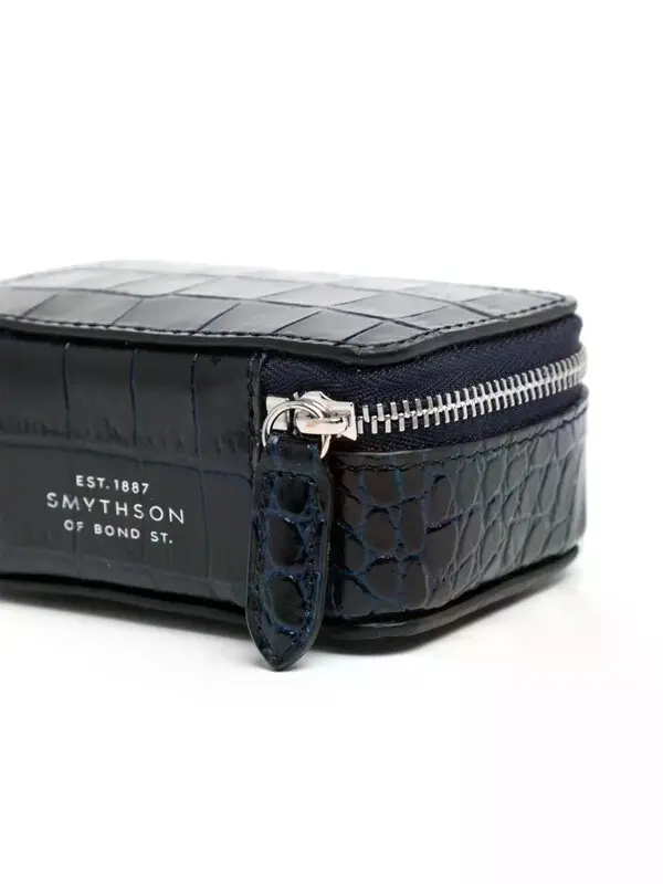 Smythson Crocodille-effect Leather Box