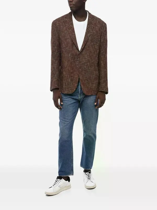 Corneliani Gate Hopsack-pattern Jacket