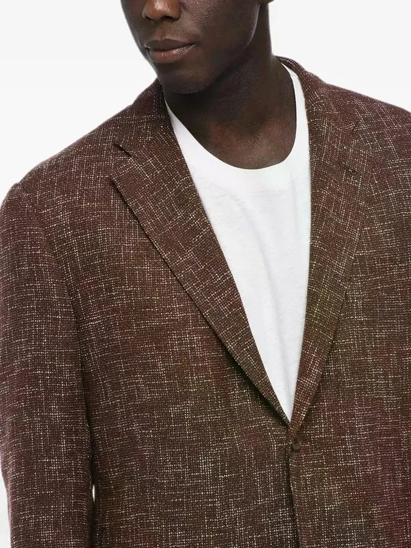 Corneliani Gate Hopsack-pattern Jacket