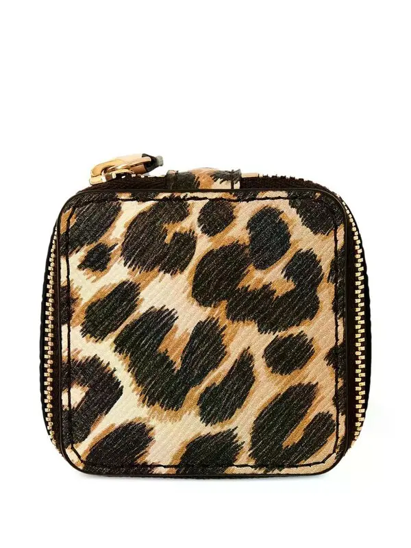 Smythson Leopard-print Leather Trinket Case