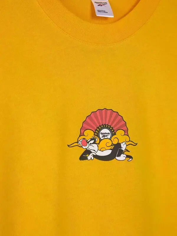 REEBOK X Looney Tunes Graphic-print T-shirt - Yellow